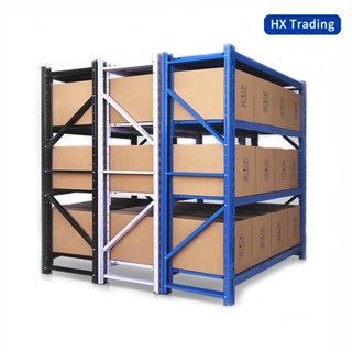 Storage Shelf Cargo Rack Steel Metal Heavy Duty Shelves Disassemble ...