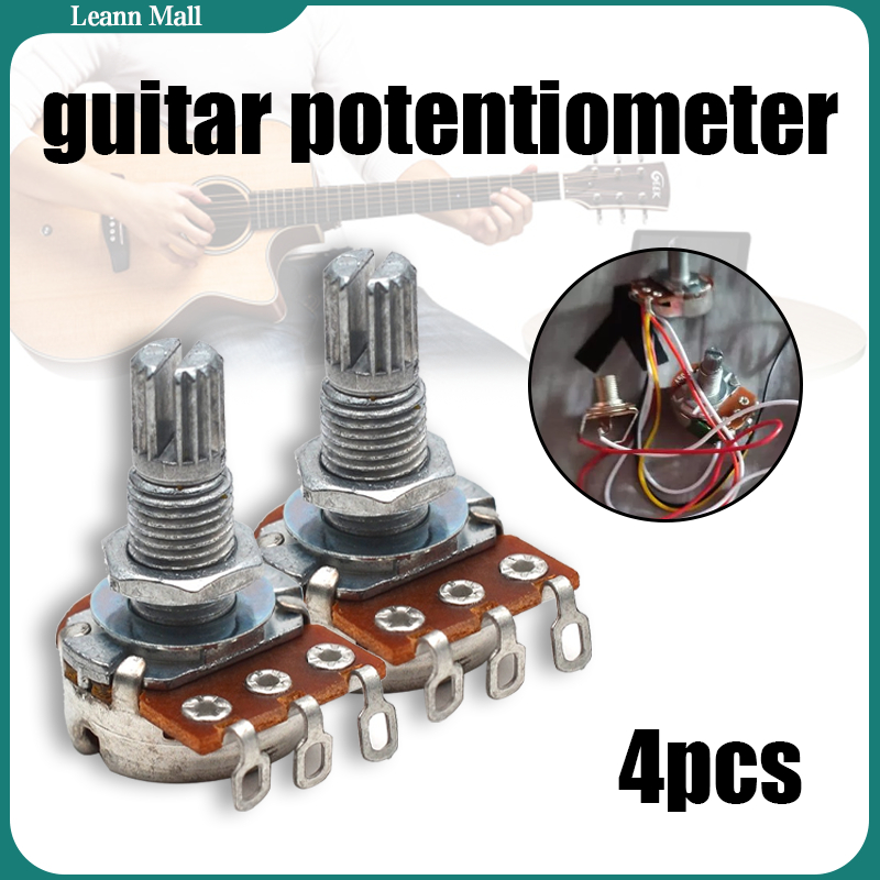 4Pcs 18mm Guitar Volume Tone Pots Potentiometer A500K Potentiometer ...