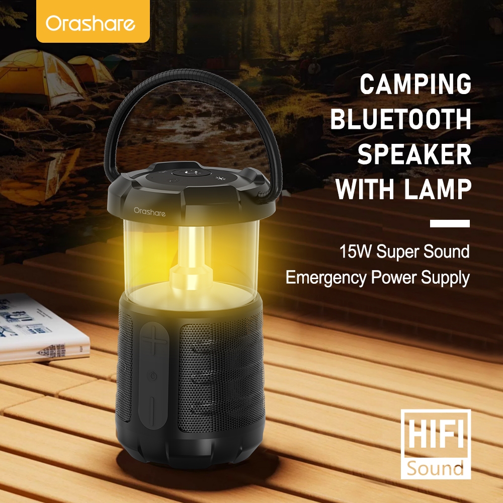 Orashare BS12 Bluetooth Speaker With Light 15W Super Sound Outdoor ...