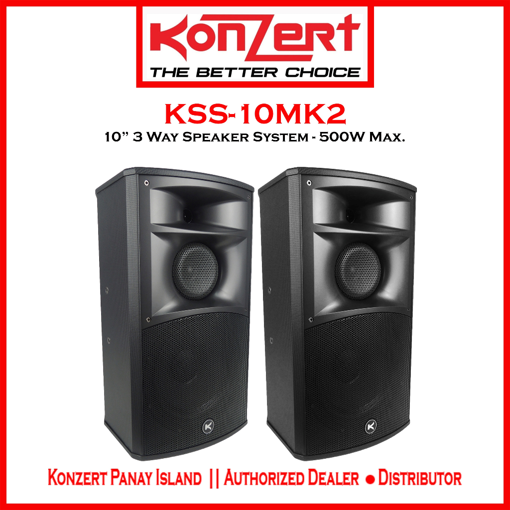 Konzert KSS-10MK2 10 500W PA Speaker System (1 Pair) | Shopee Philippines