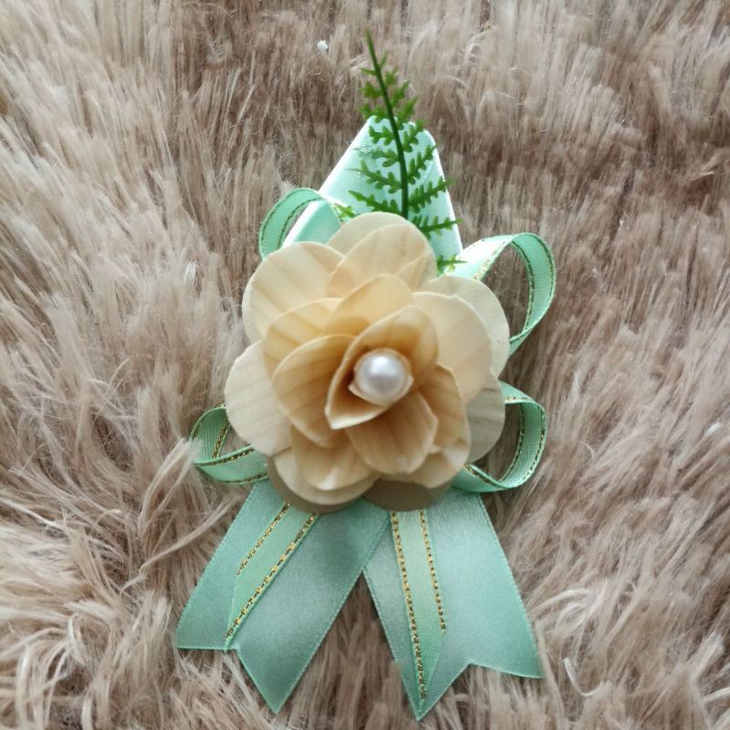 chest corsage minimalist design with pin | Shopee Philippines