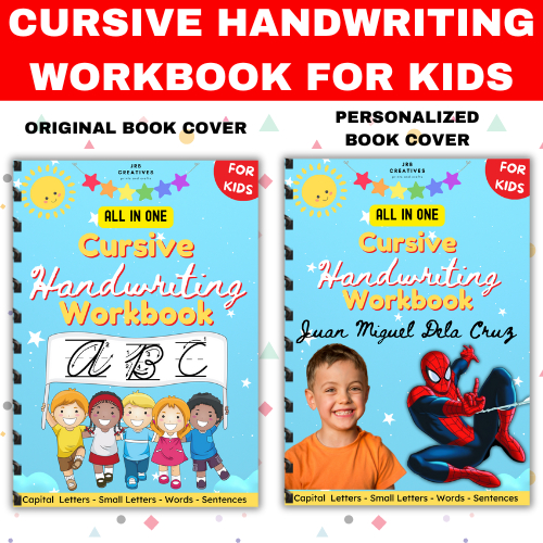 All in One CURSIVE WRITING (Dikit dikit) with NAME TRACING and ALPHABET ...