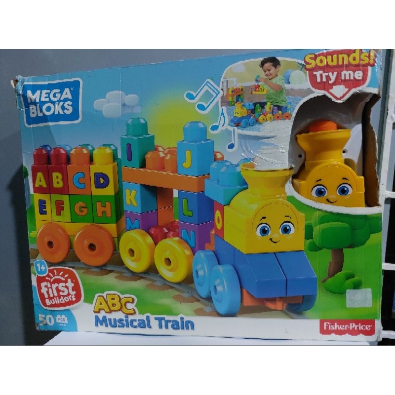 Fisher Price Mega Bloks ABC Musical Building Set - 50pcs With Flaw ...