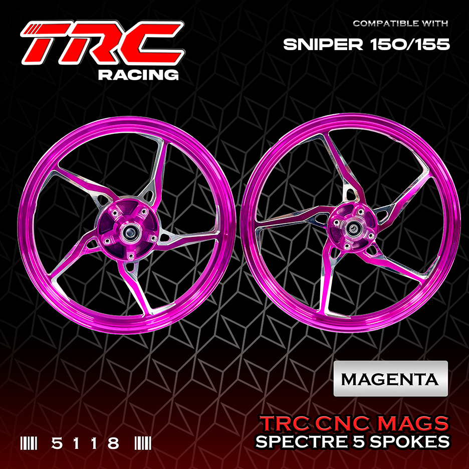 TRC CNC Mags Spectre 5 Spokes (1.6 17F x 1.6 17R) Malaysian Concept ...
