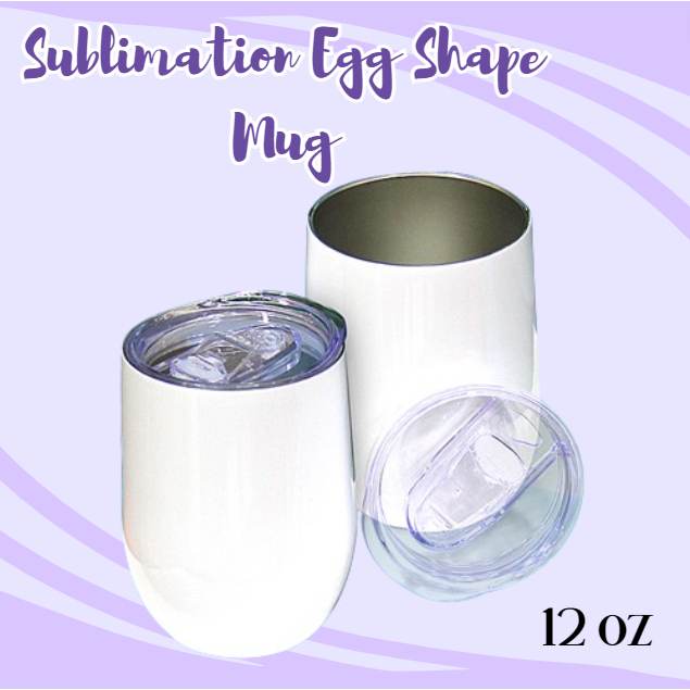 Sublimation Egg Shape Mug 350mL (12oz) | Shopee Philippines