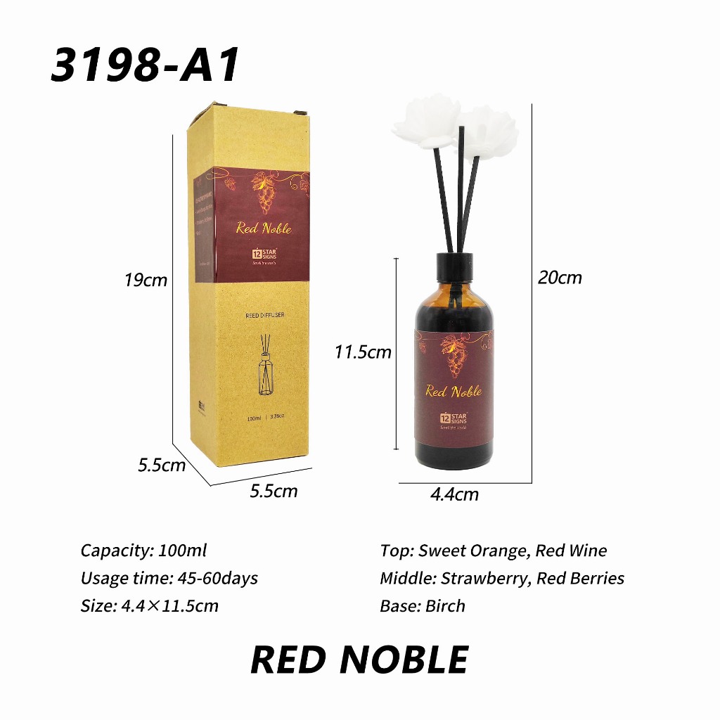12StarSigns Reed Diffuser Perfume Scent Home Fragrance For Bath Air ...