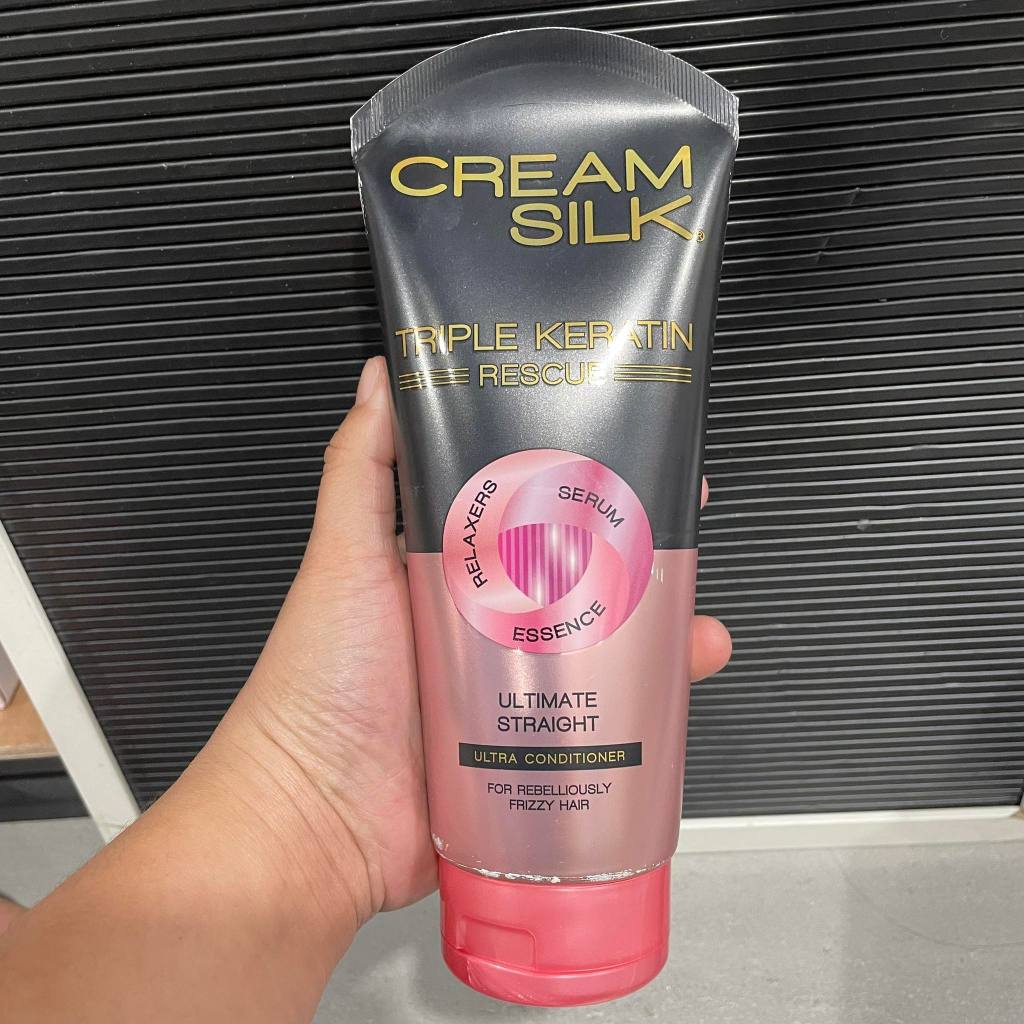 Cream Silk Triple Keratin Rescue Conditioner Ultimate Straight ...