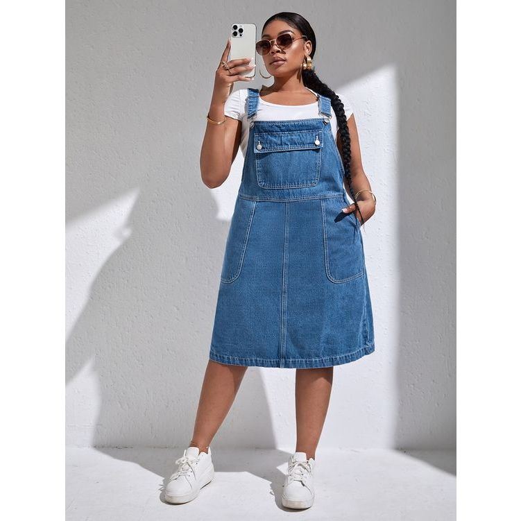 Women Denim Jumper Dress Shopee Philippines