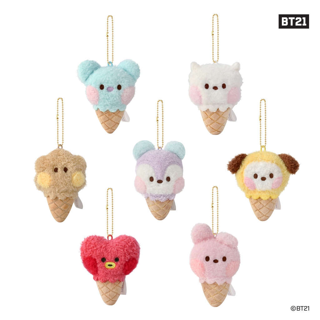 [CPH] BT21 MININI PLUSH KEYRING ICE CREAM | Shopee Philippines