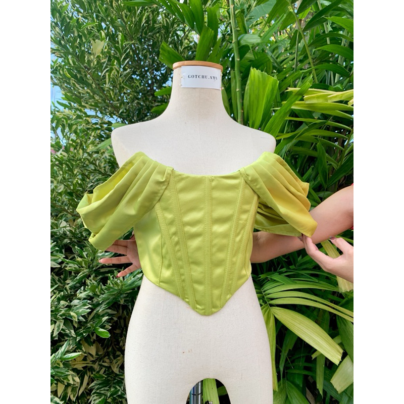 Miami Corset With Side Sleeves (7 Colors Available) | Shopee Philippines