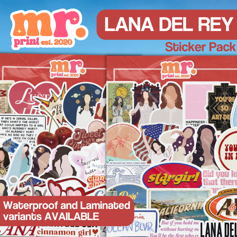 LANA DEL REY | WATERPROOF STICKER | Shopee Philippines