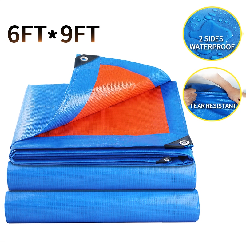 Trapal waterproof makapal 6FTx9FT Trapal Lona Tolda Tarpaulin ...