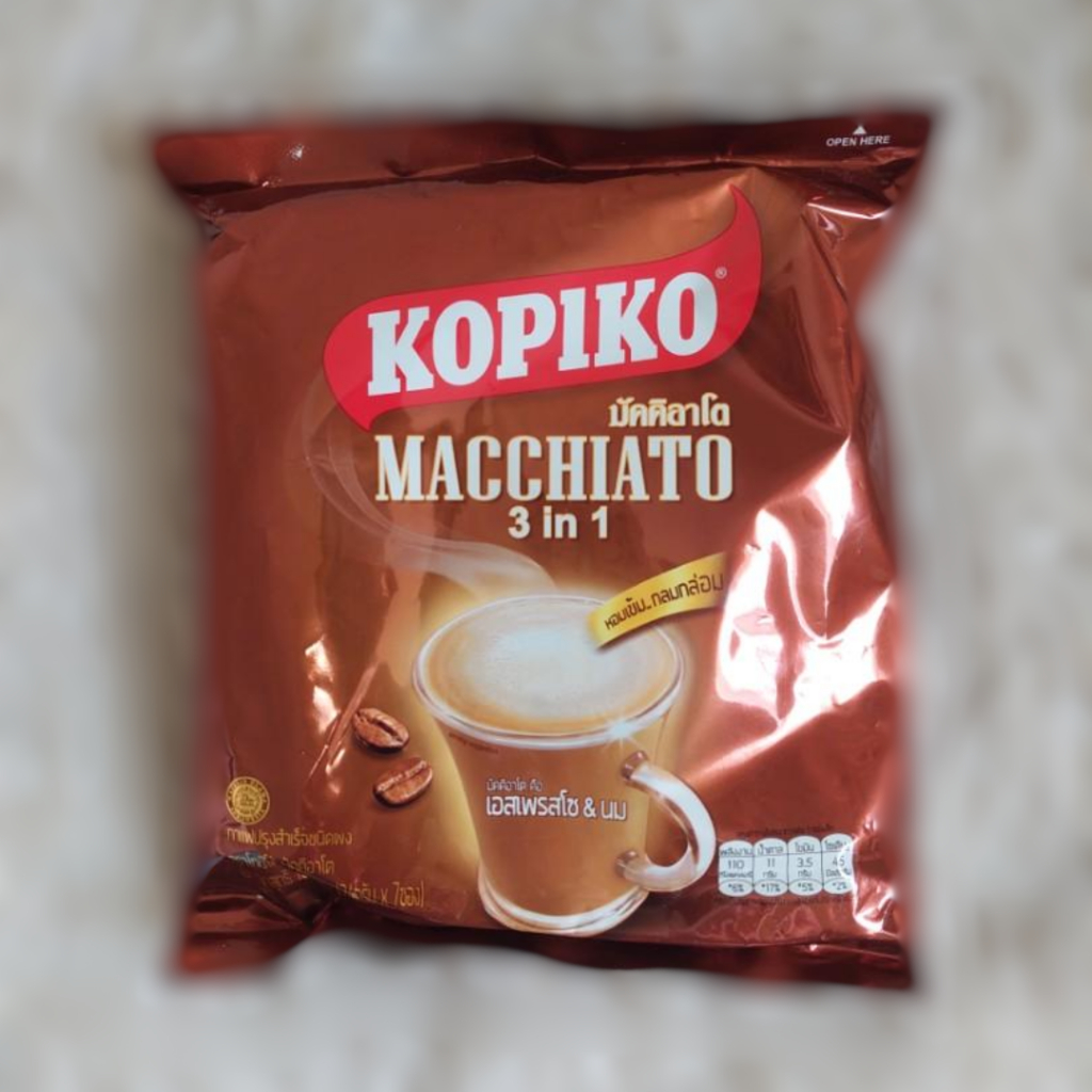 Kopiko Macchiato Instant Coffee Kape 3 in 1 from Thailand 20 Sachets ...