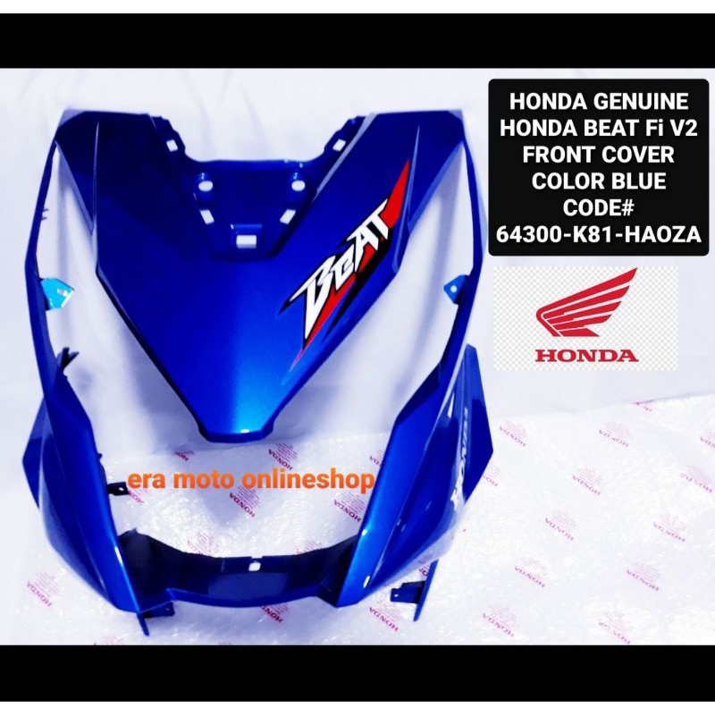 Honda Beat Fi V2 Front Cover Blue #2 Honda Genuine Parts | Shopee ...