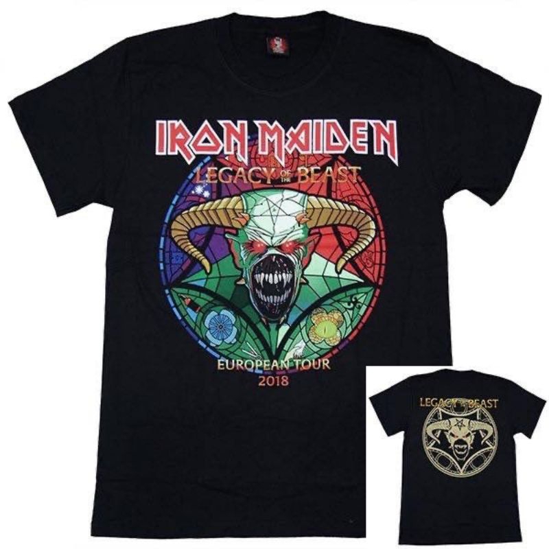 Vintage Style Rockband Tees Iron Maiden European Tour Modern Bootleg ...