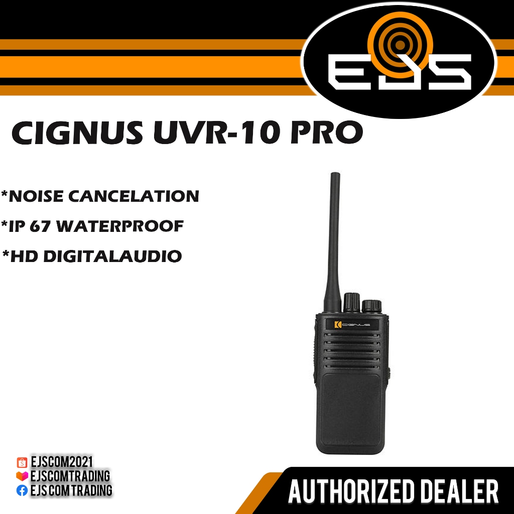 CIGNUS UVR10 PRO 10WATTS DUAL BAND RADIO | Shopee Philippines