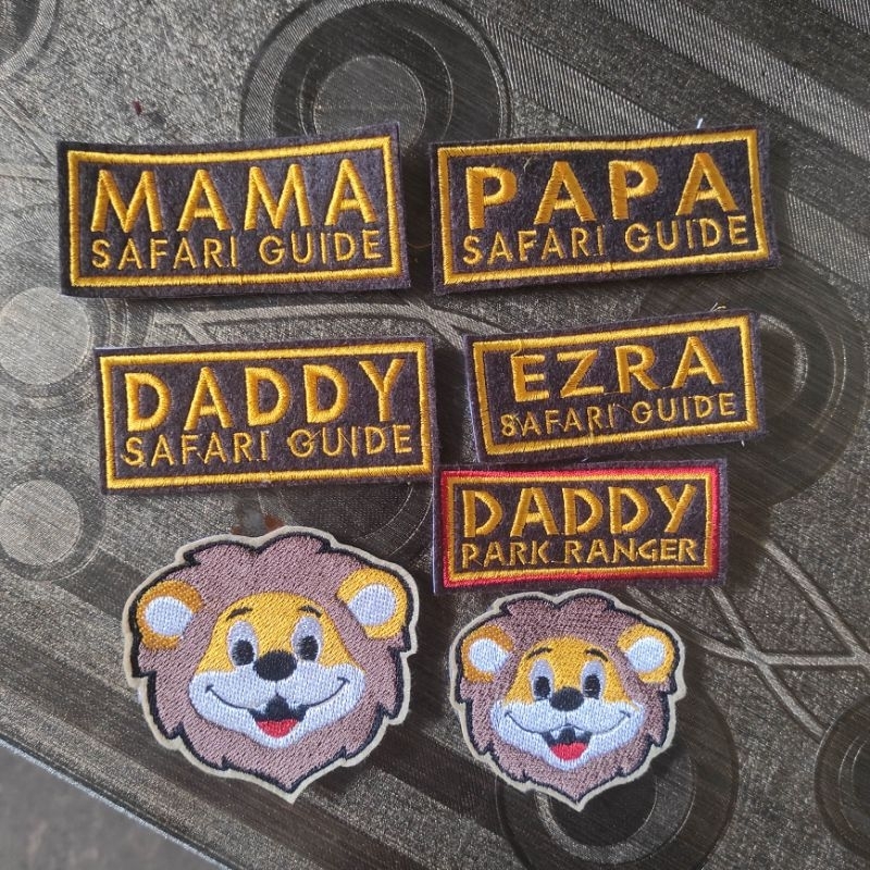 SAFARI COSTUME NAME TAGS AND PATCHES per PIECE | Shopee Philippines