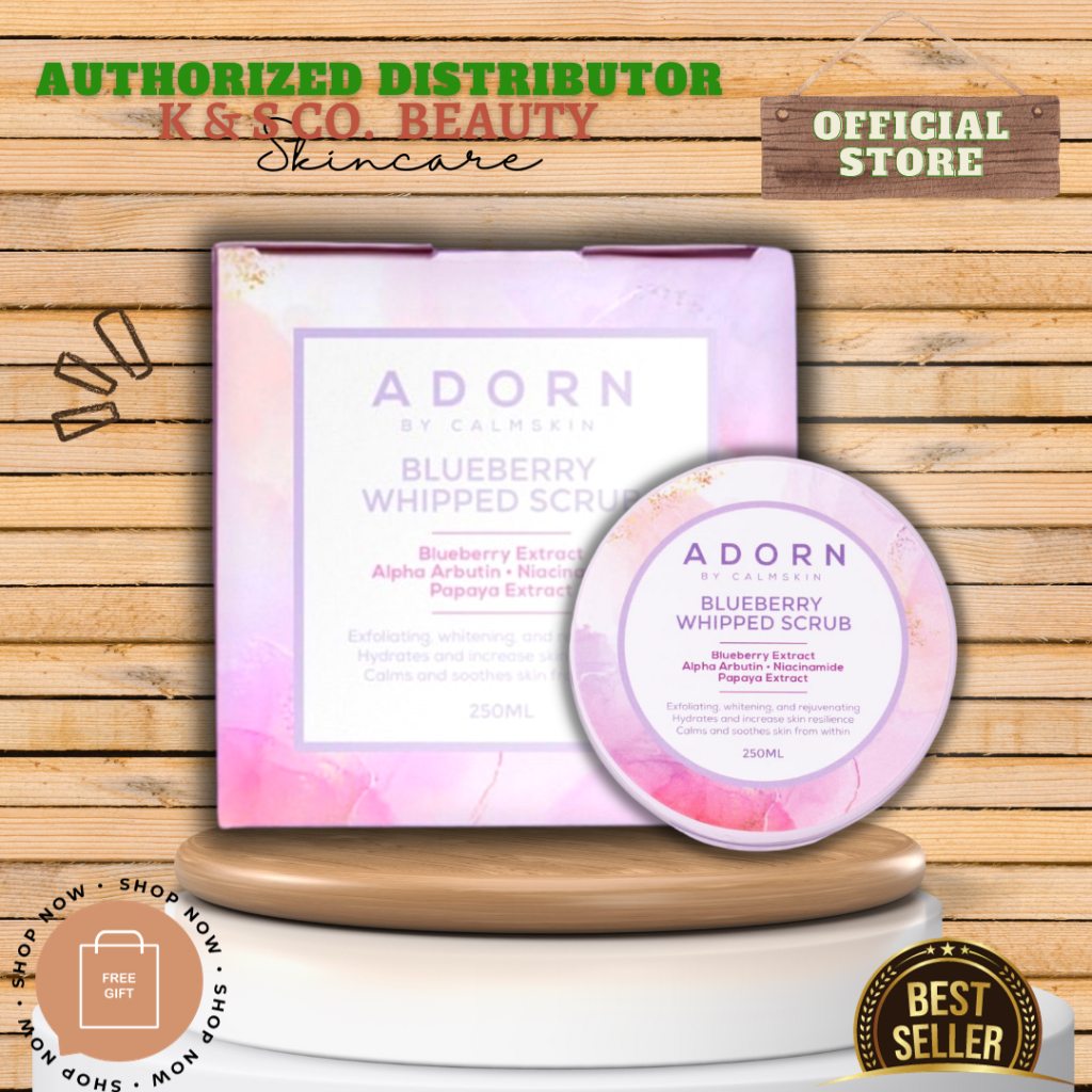 Adorn by Camille Trinidad | Blueberry Whipped Scrub | Shopee Philippines
