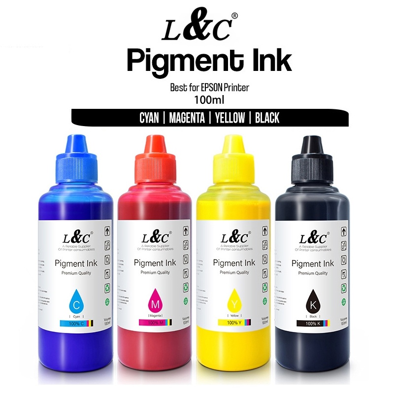 L&C Pigment Ink For Epson Printer 100ml For Inkjet Printer Transfer ...