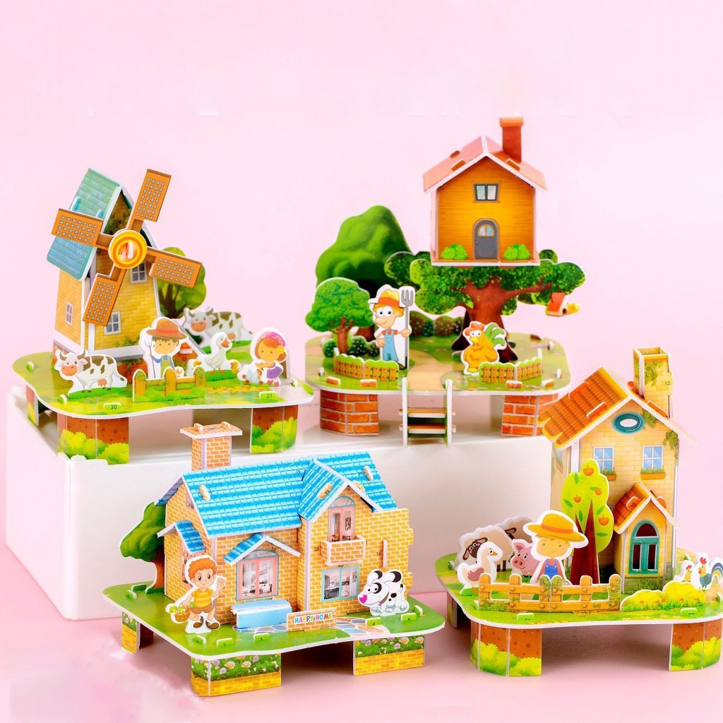 3D puzzle toys for boys and girls early education educational puzzle ...