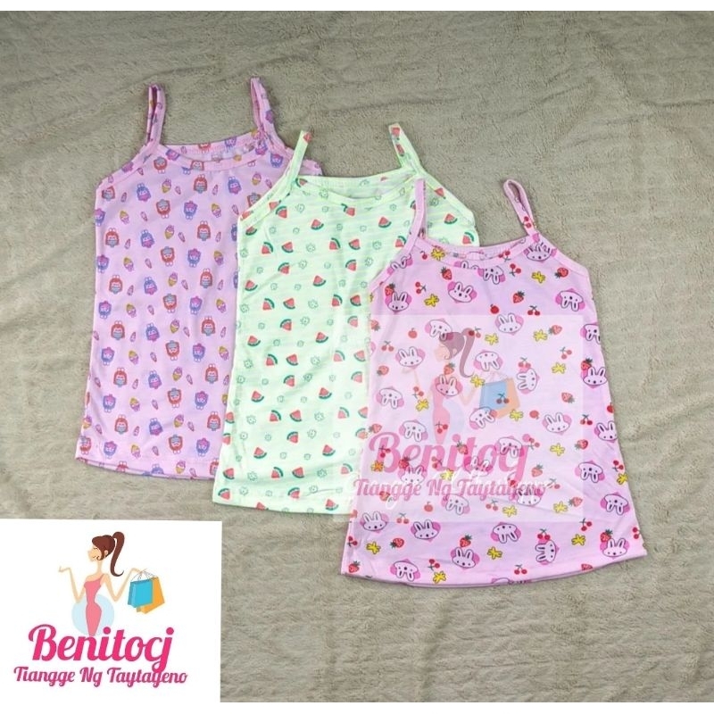 Taytay Tiangge SPAGHETTI STRAP SANDO for kids girl 3-5 years old ...