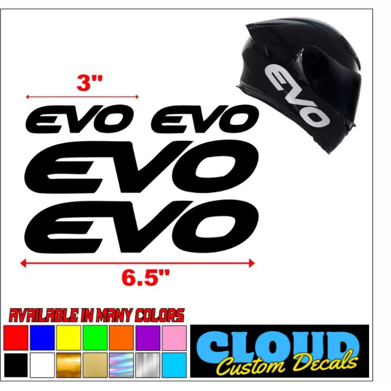 EVO Sticker for helmet | Shopee Philippines