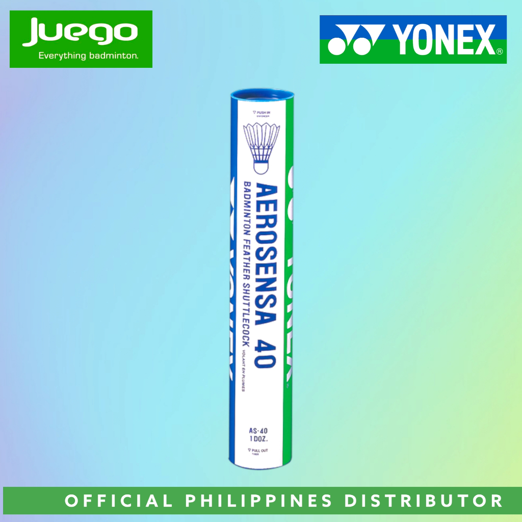 Yonex AEROSENSA 40 12in1 FEATHER Badminton Shuttlecocks | Shopee ...