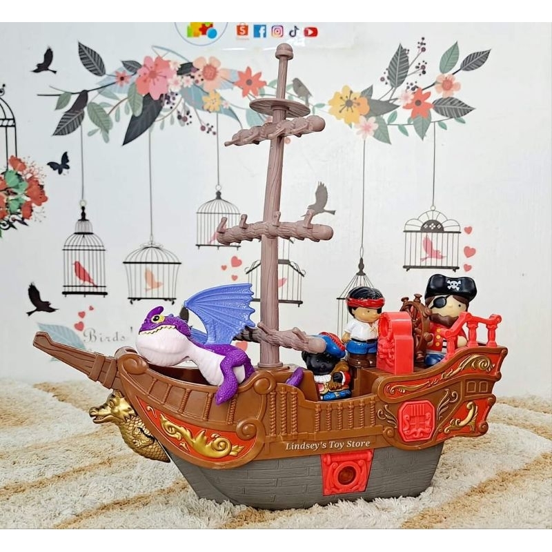PIRATE SHIP #3 with minifigures | Shopee Philippines