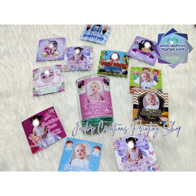 10 pcs. Personalized Shot Glass Sticker for Any Occasions | Shopee ...