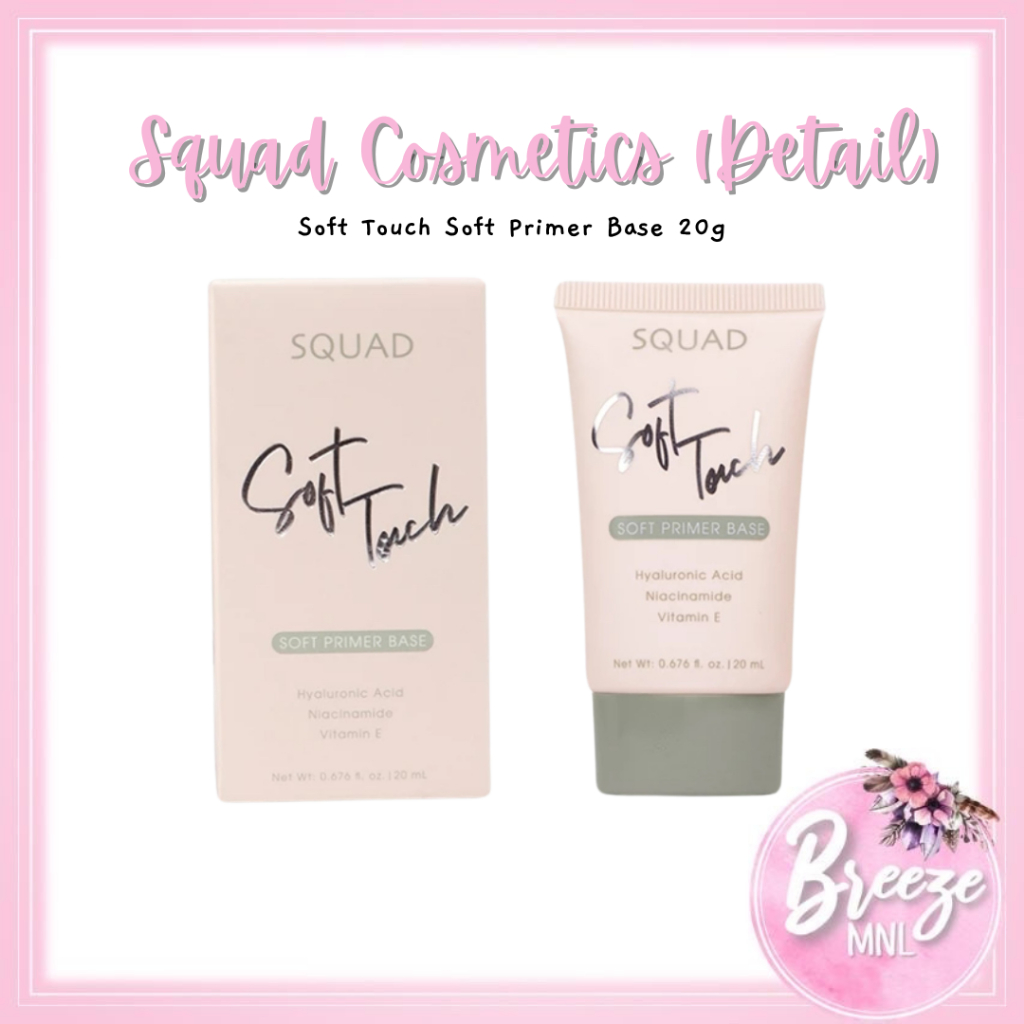 Detail SQUAD COSMETICS Soft Touch Soft Primer Base 20ml x Breezemnl ...