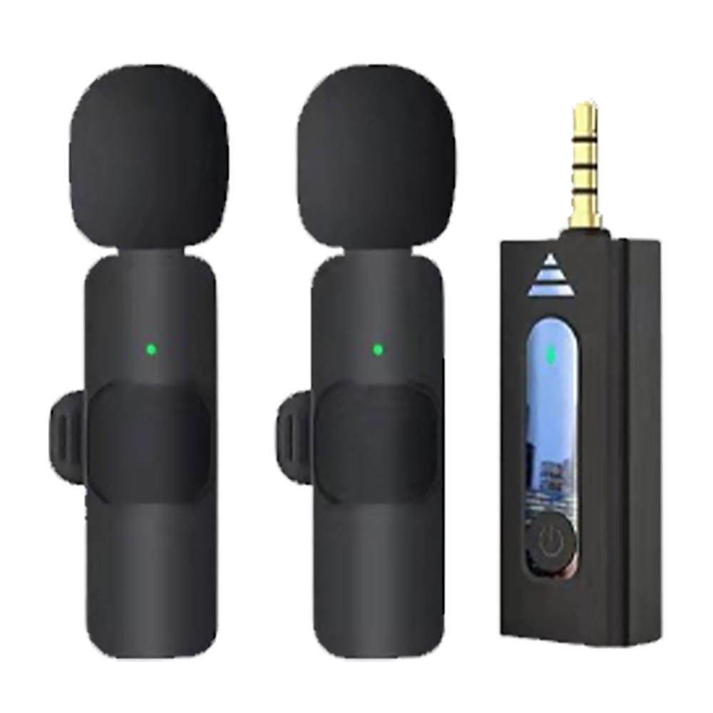 Wireless 3.5mm Lavalier Lapel Microphone Condenser Mic for Camera ...
