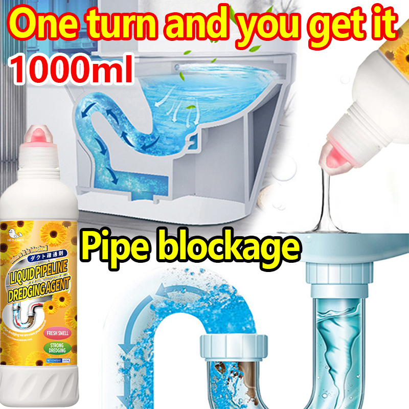 clogged remover 1000ml drainage drain cleaner Sink Drain Cleaner clog ...