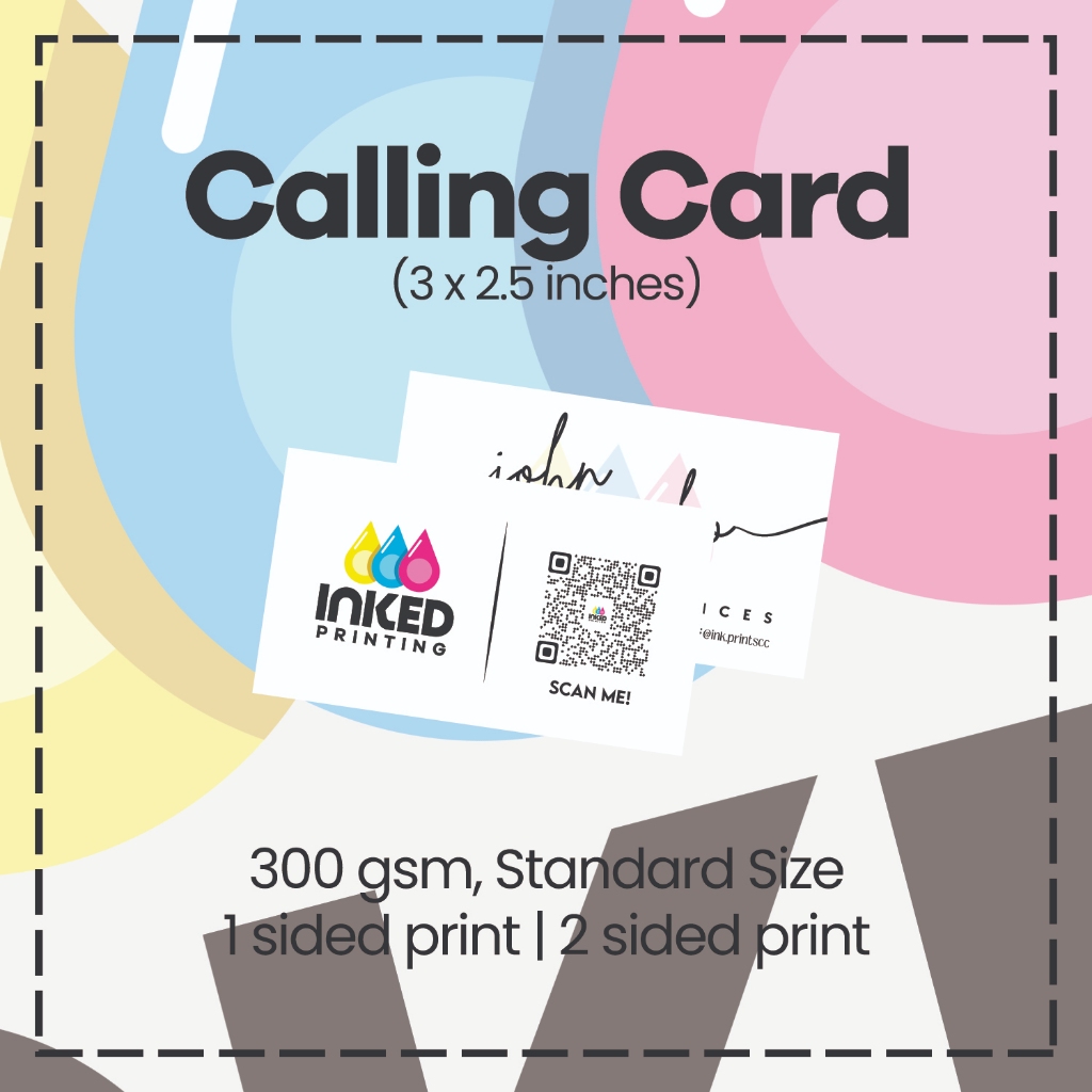 Personalized Business / Calling Cards - 3.5 x 2 inches (100 pcs ...