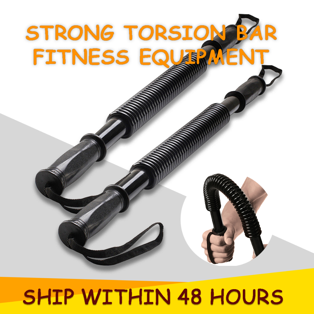 Power Twister Bar 20/30/40/50/60KG Spring Arm Strength Training Hand ...