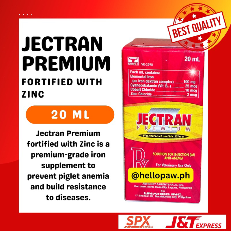 Jectran Premium Fortified with Zinc 20ml | Shopee Philippines