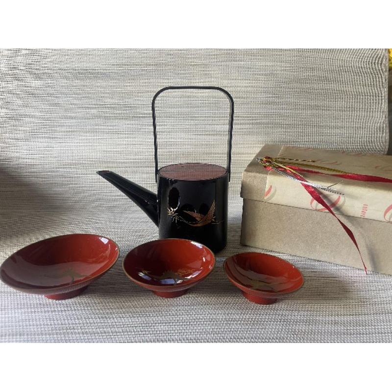 Japan Lacquerware Tea/Sake Set BN | Shopee Philippines