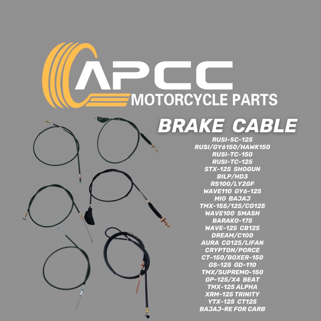 MOTORCYCLE BRAKE CABLE LIFAN BAJAJ MIO TMX ALPHA STX125 WAVE BARAKO175 ...