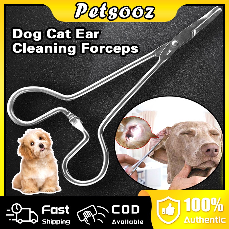 Dog Cat Ear cleaning forceps pliers Stainless steel Pet Ear hair ...