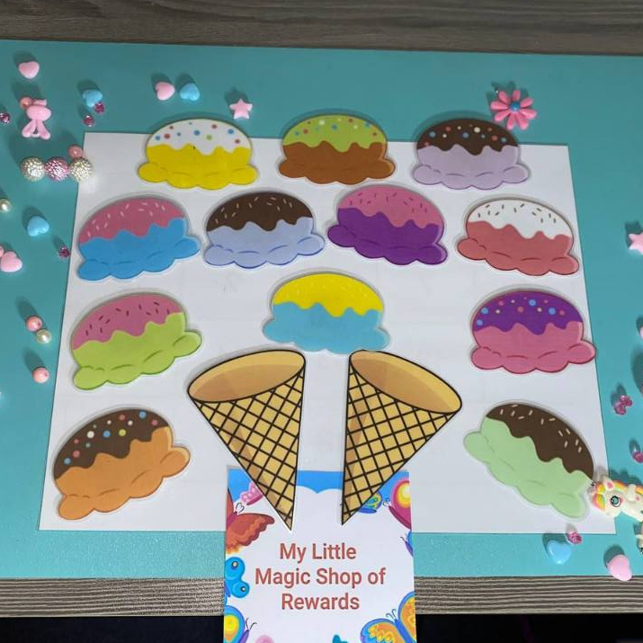 ESL Reward - Ice cream Reward (MAGNETIC OR VELCRO) | Shopee Philippines
