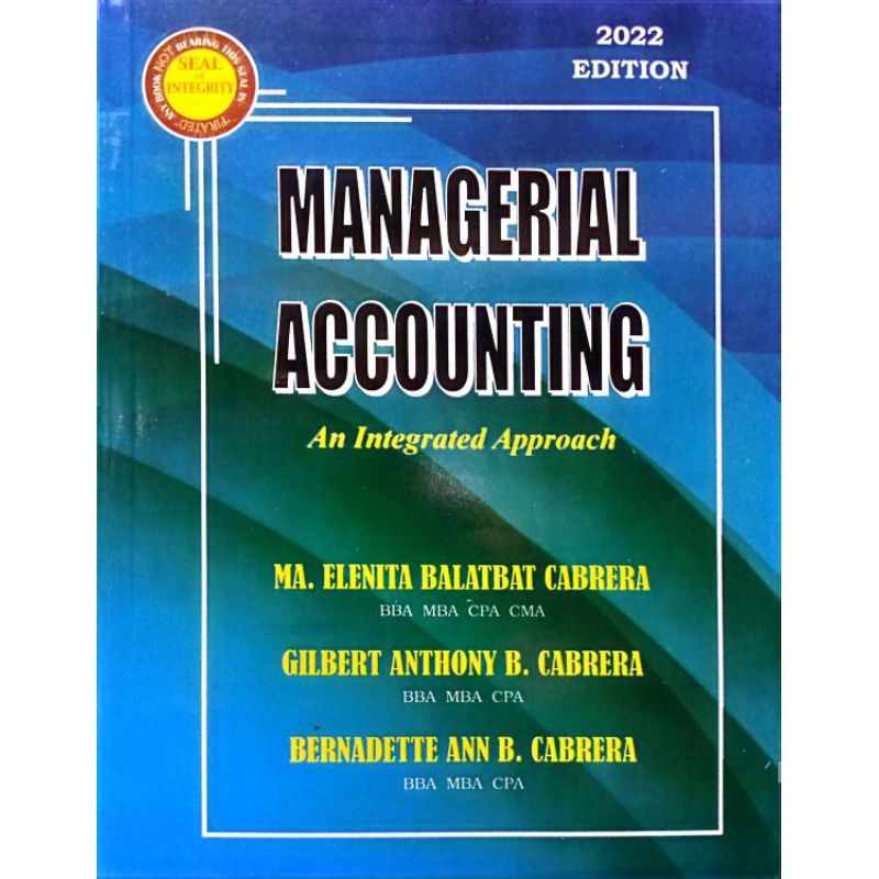 MANAGERIAL ACCOUNTING 2022 EDITION | Shopee Philippines