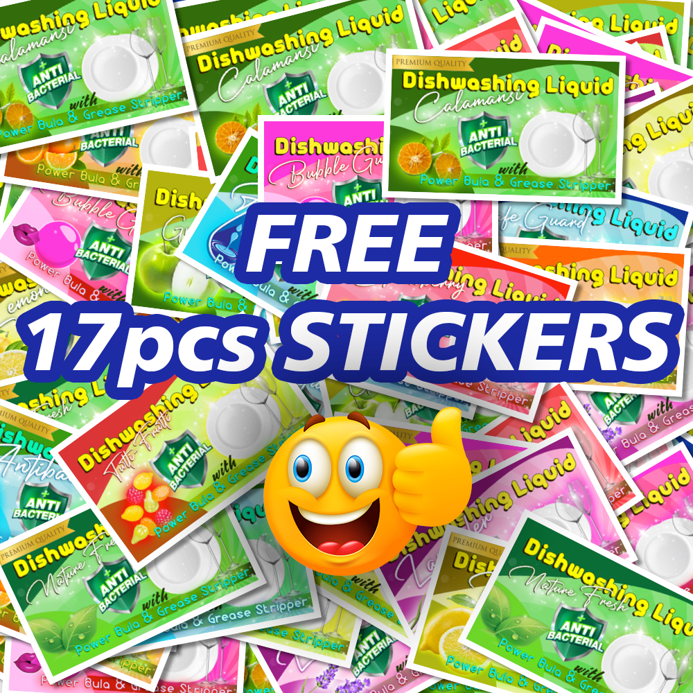 Dishwashing Liquid Kit w/ FREE Label Stickers | Shopee Philippines