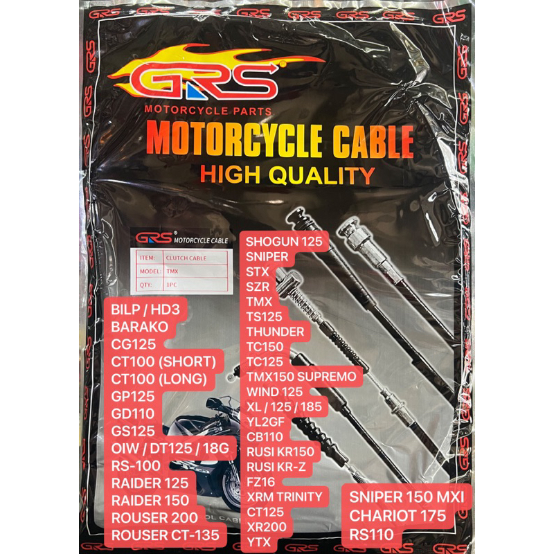 GRS Clutch Cable for Barako175 / TMX Supremo/ Raider150 carb /TMX155 ...