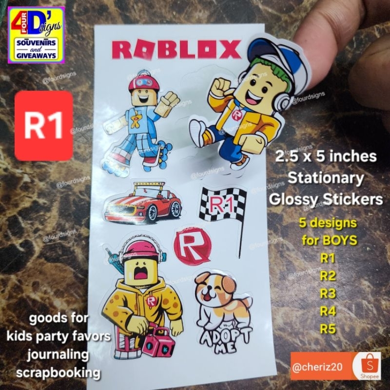 Roblox Stationary Sticker Sheets Party favors, journaling (not vinyl ...
