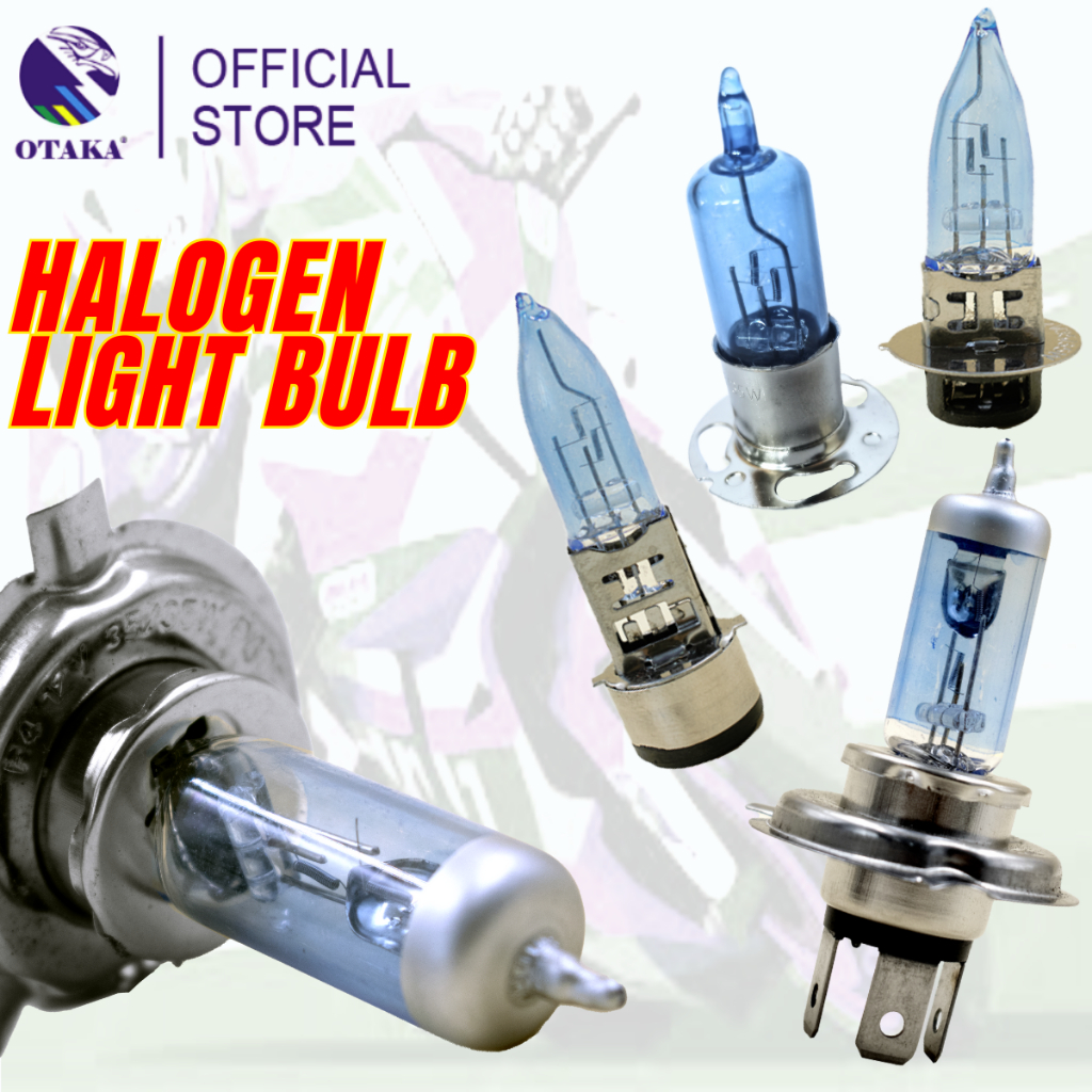 OTAKA HALOGEN HEAD LIGHT BULB for XRM/BARAKO/BAJAJ/STX/H4 Top Quality Motorcycle Part | Shopee ...
