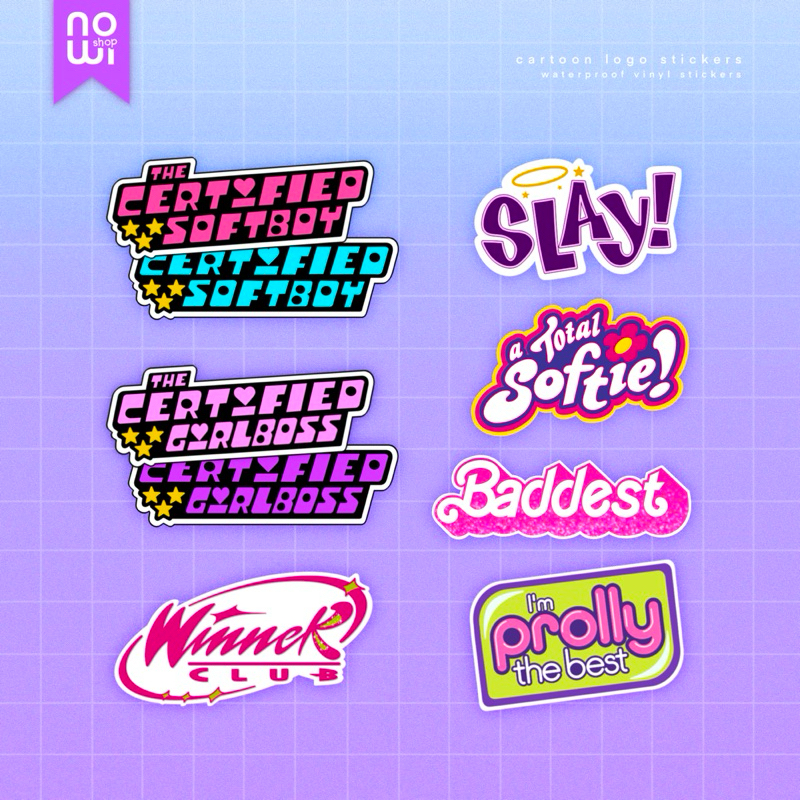 Cartoon Logo / Spoof Stickers by Artsywie | Shopee Philippines