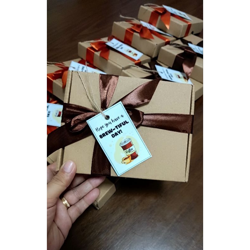 Mugkape Coffee drip gift boxes (customized) box of 3s and 5s | Shopee ...