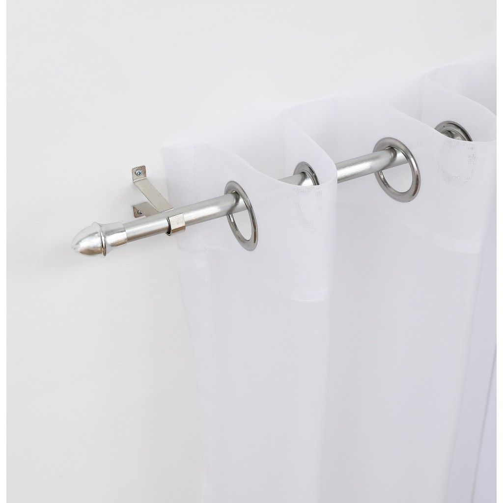 FEGO New Telescopic Curtain Rod Spiral Adjustable Modern Metal Curtain ...