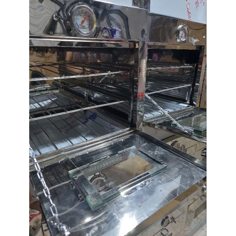 3layer top oven 14x14 pure stainless 14inch pan kasya sa loob (no ...