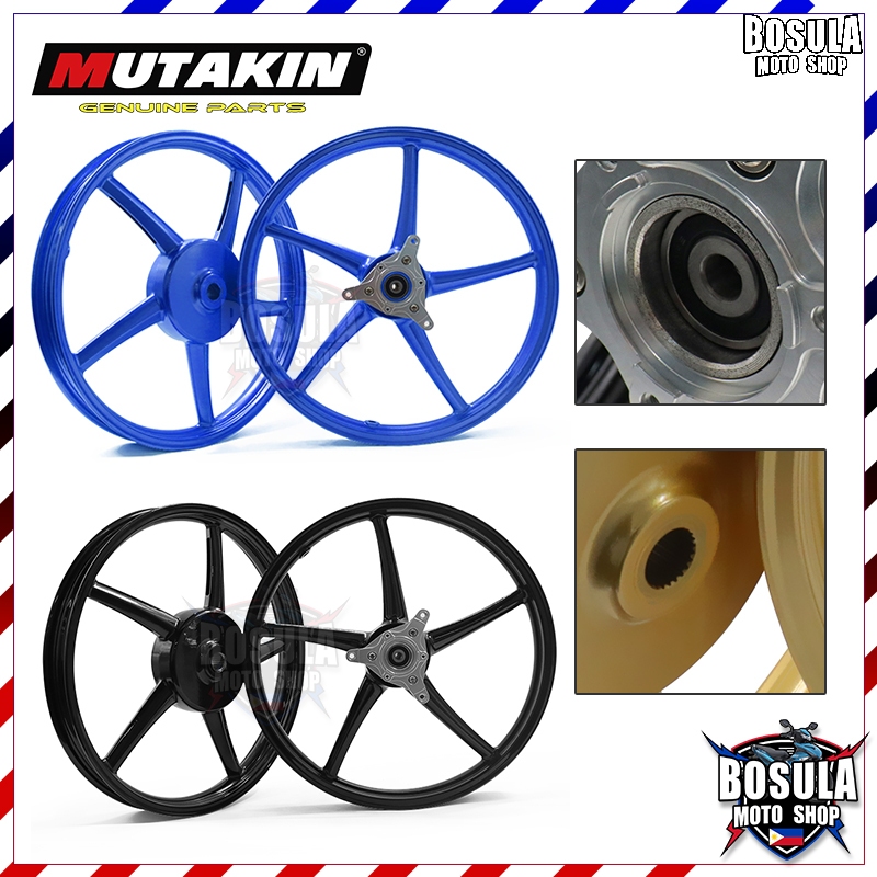MUTAKIN 522 MAGS Aerox 155 V1 V2 Size Front Disc Rear Drum NVX155 1.6x1 ...