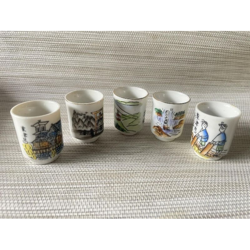 Japanese Handpainted Ceramic Mini Cups Set | Shopee Philippines